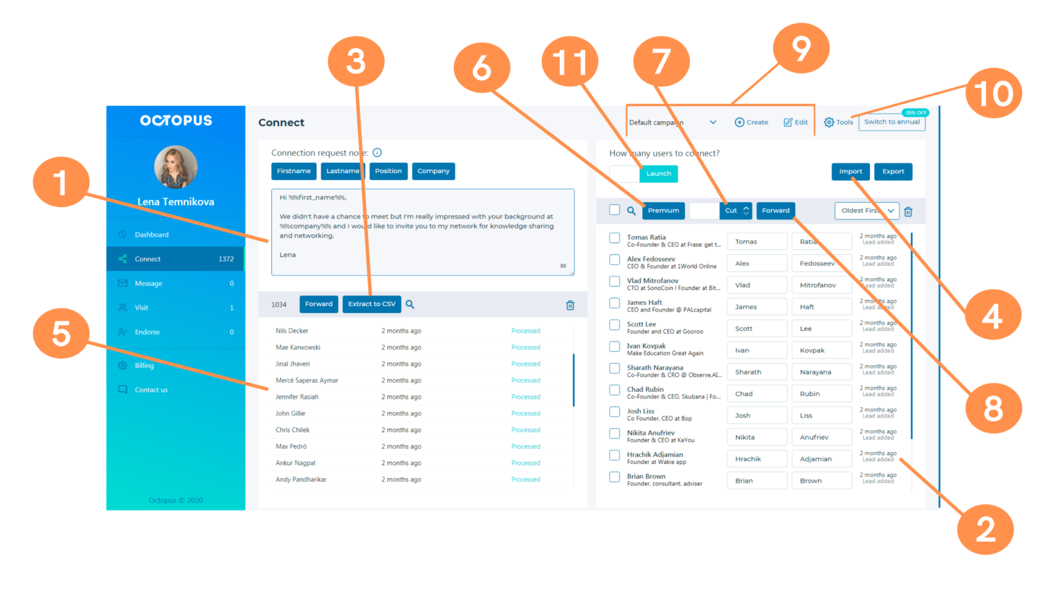 Octopus for LinkedIn: How it Works - Octopus CRM