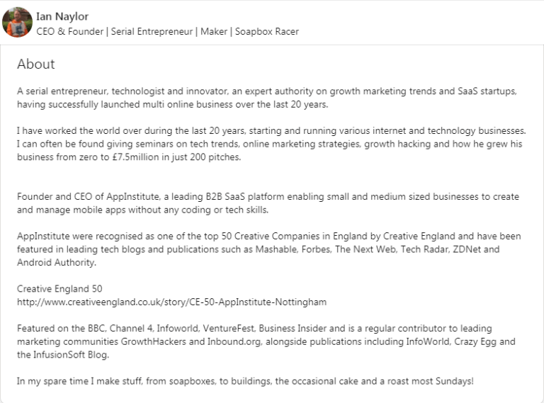 LinkedIn Summary: Examples and Writing Tips - Octopus CRM