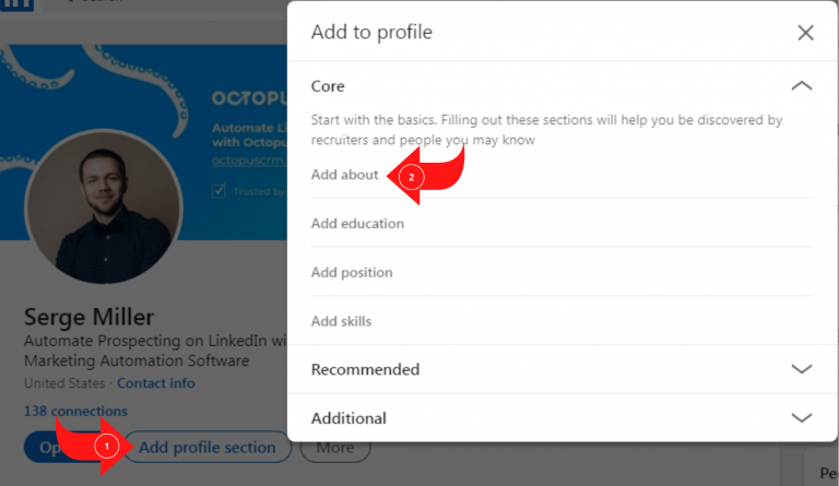 Set Up a New LinkedIn Account [Tips & Tricks] - Octopus CRM
