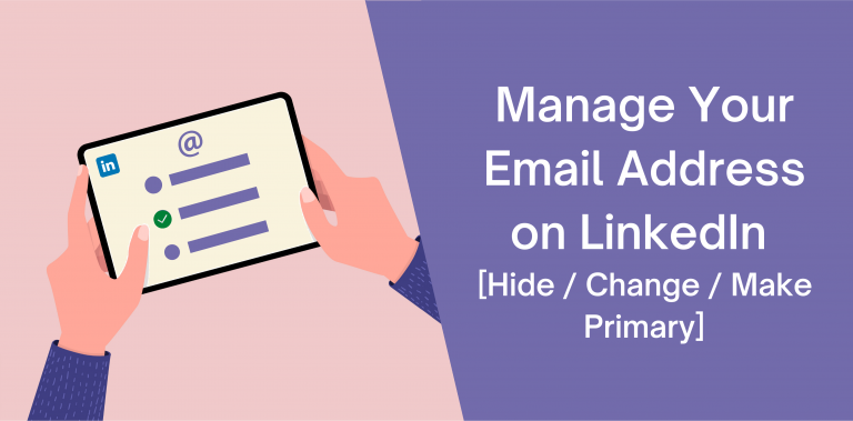 Add or Change Your Email Address on LinkedIn - Octopus CRM