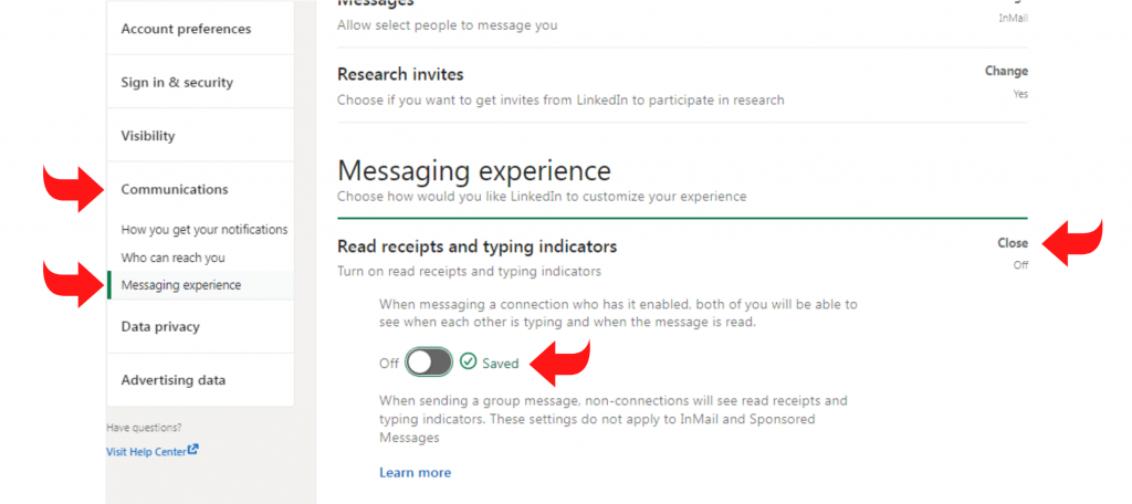 LinkedIn Message Read Receipts & Typing Indicators - Octopus CRM