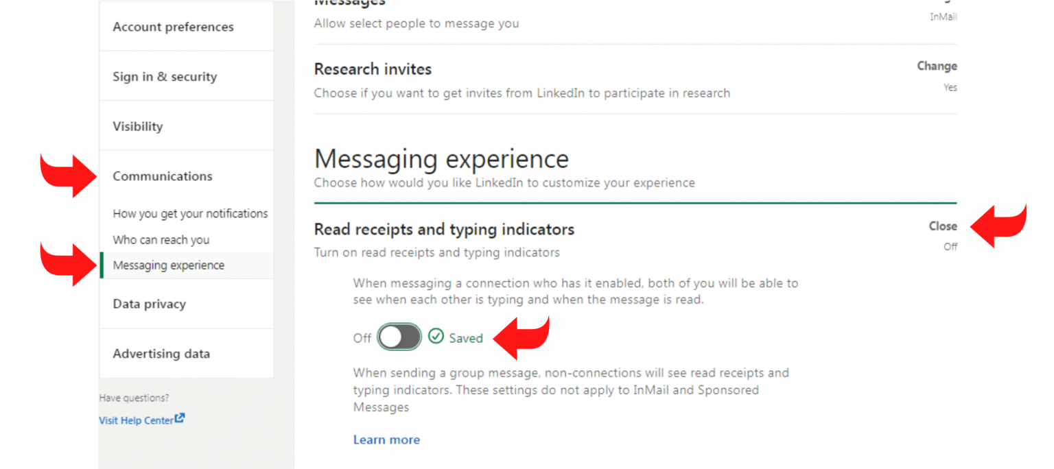 Linkedin Message Read Receipts And Typing Indicators Octopus Crm