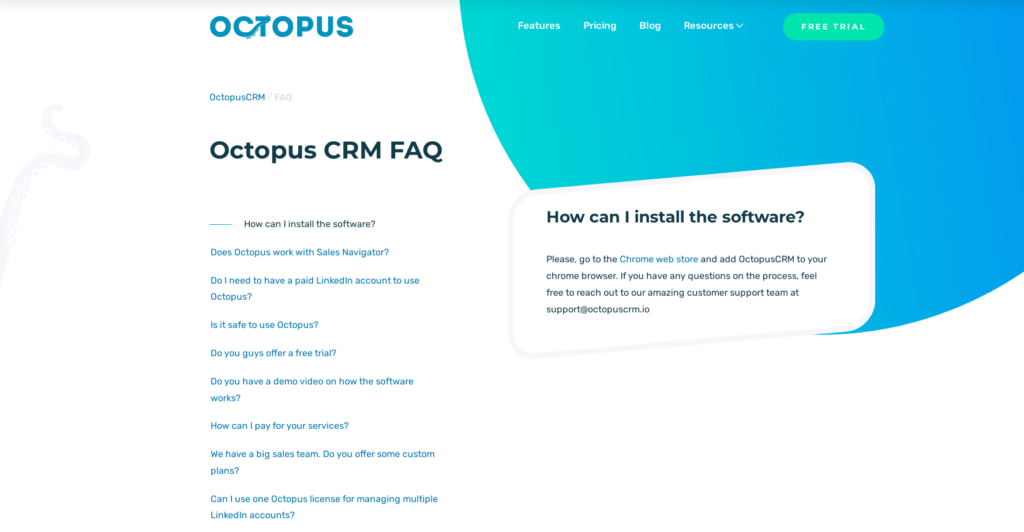 How to Create an Effective FAQ Page [FAQ Examples] - Octopus CRM